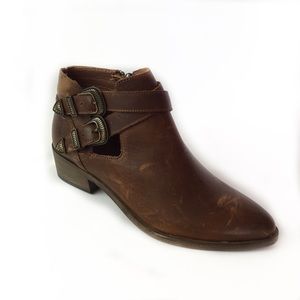 Frye | Shoes | Frye Ray Western Shootie Distressed Booties | Poshmark